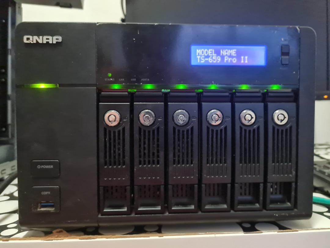 QNAP TS659 Pro II NAS with optional 6x3TB disks, Computers & Tech ...