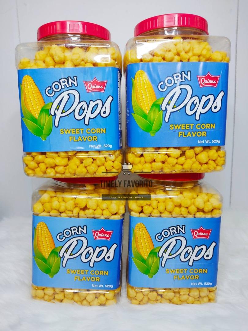 Quinns Corn Pops Sweet Corn Flavor (520g), Food & Drinks, Packaged ...