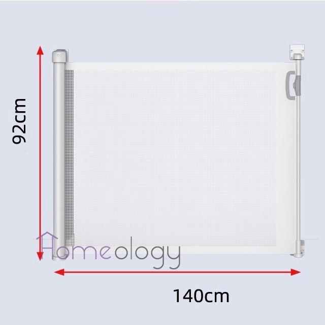 Retractable Safety Gate for Babies & Pets Adhesive No Drilling, Pet ...