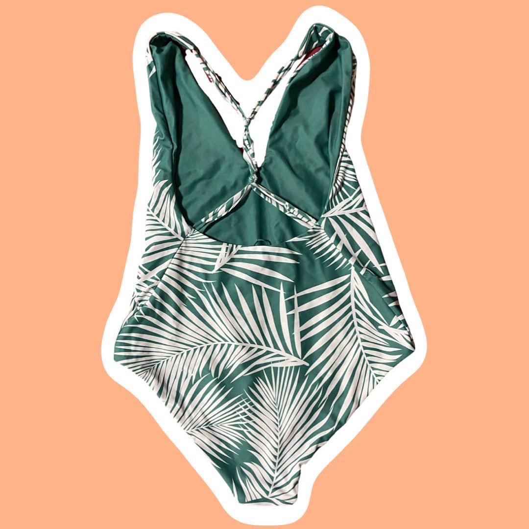 Reversible Tropical One-Piece Swimsuit, Women's Fashion, Swimwear ...