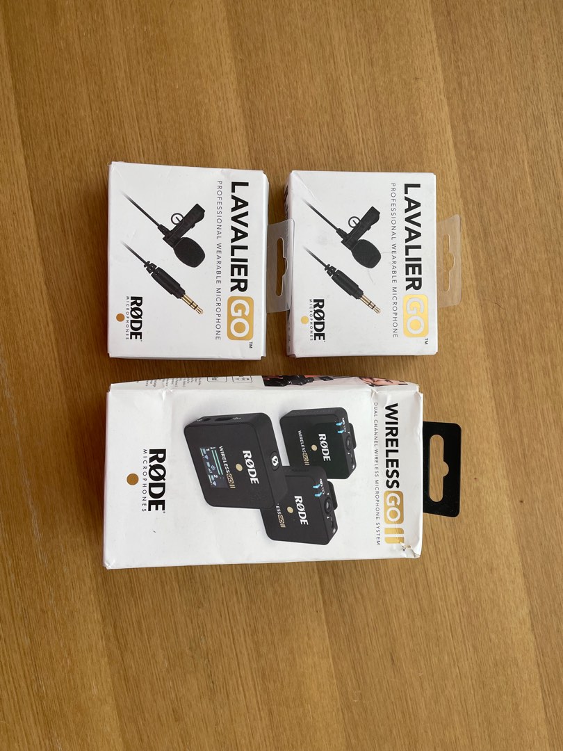 Rode wireless go 2 ii, lavalier go x2, 攝影器材, 攝影配件, 其他攝影配件 - Carousell
