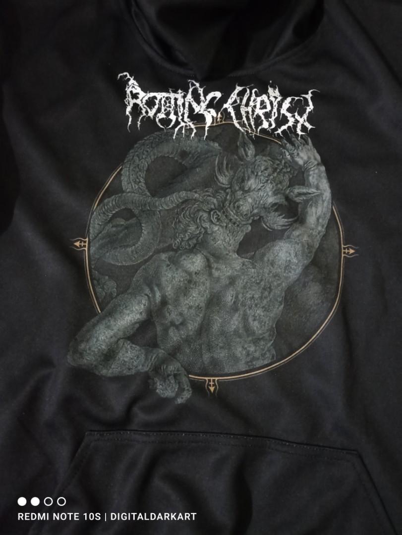 ROTTING CHRIST - NON SERVIAM HOODIE, Men's Fashion, Coats, Jackets and ...