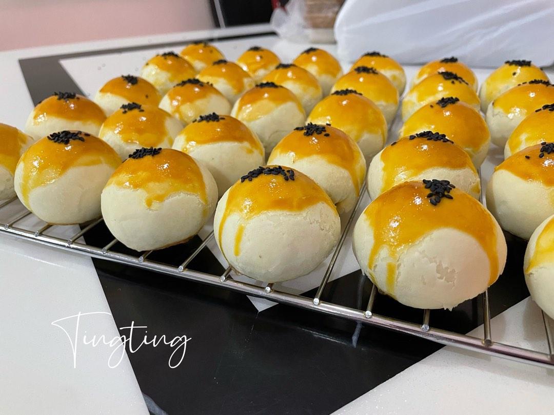 Salted Egg Yolk Pastry, Food & Drinks, Homemade Bakes on Carousell