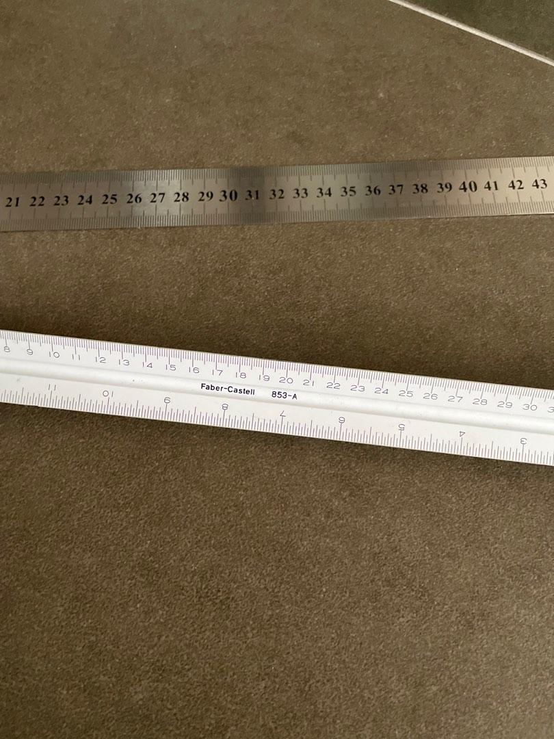 Scale Ruler + 60cm Metal ruler, Hobbies & Toys, Stationery & Craft ...