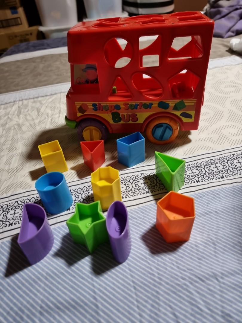 School bus with different shapes, Hobbies & Toys, Toys & Games on Carousell