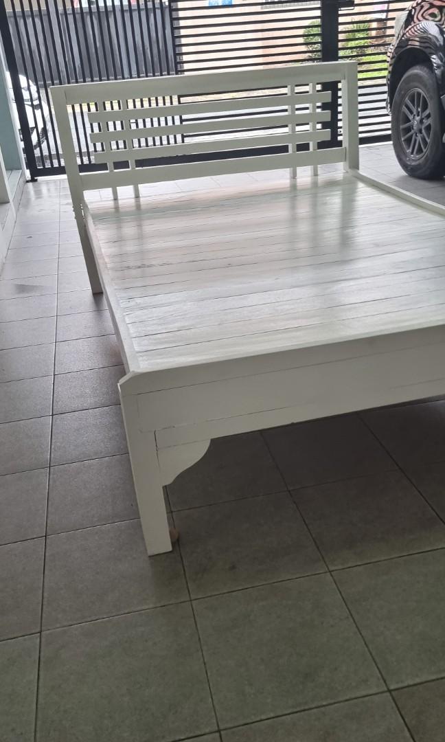 Semi-double palochina bed frame, Furniture & Home Living, Furniture ...