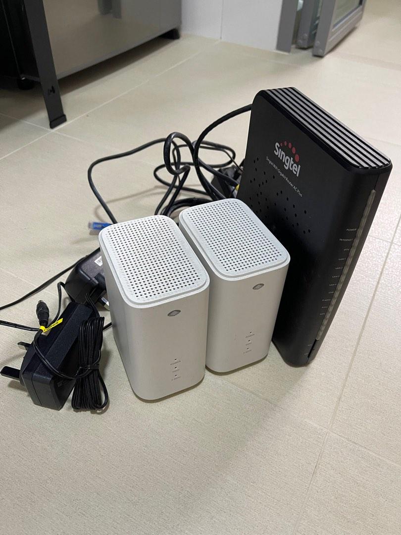 Singtel router with wifi mesh, Computers & Tech, Parts & Accessories ...
