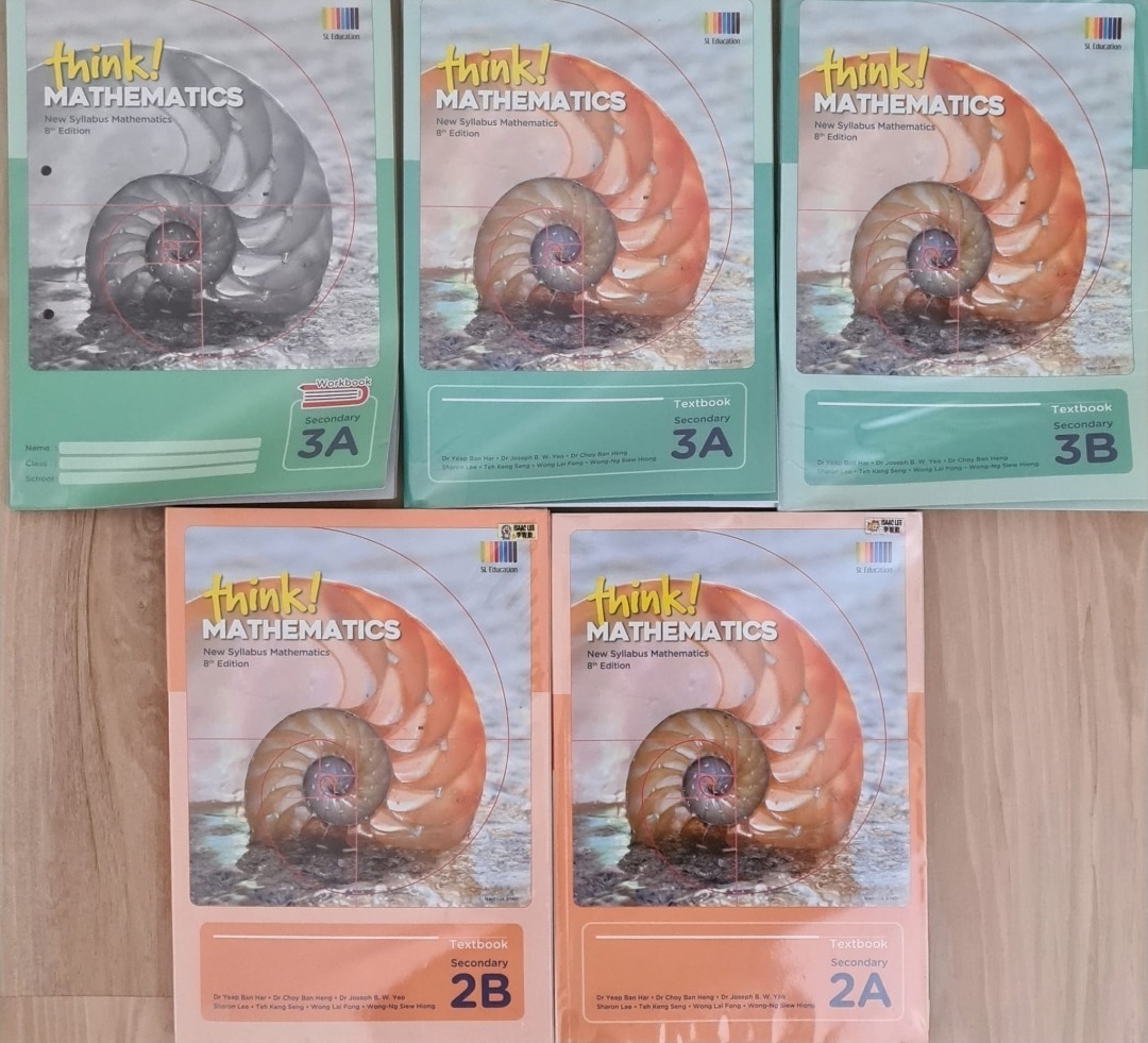 SL Education Think! Mathematics series sec 3 textbook and workbook ...