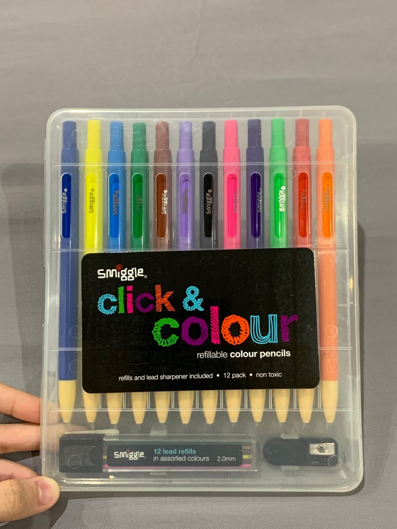Smiggle Click & Colour Pencils, Hobbies & Toys, Stationary & Craft ...