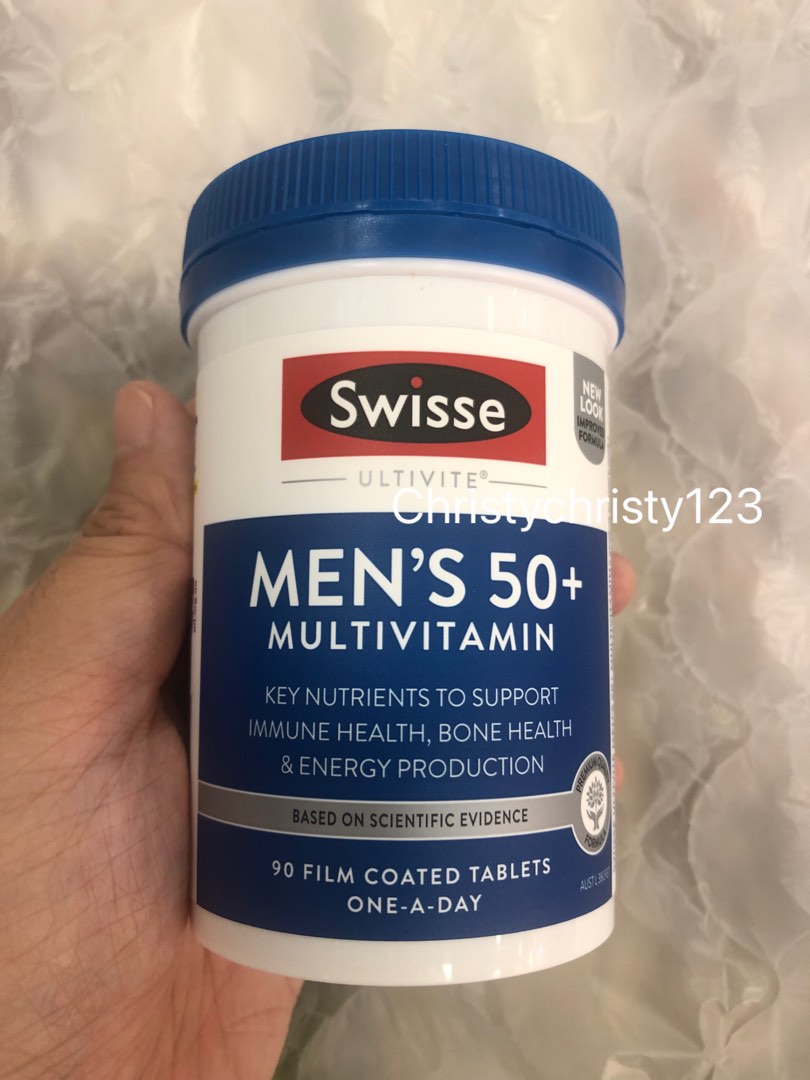 (新包裝 90粒) ~Swisse 50+ 歲以上男性多元維他命 (Swisse Men's 50+ Ultivite Multivitamin Cap.) ~到期日: 2024年 04月 ...