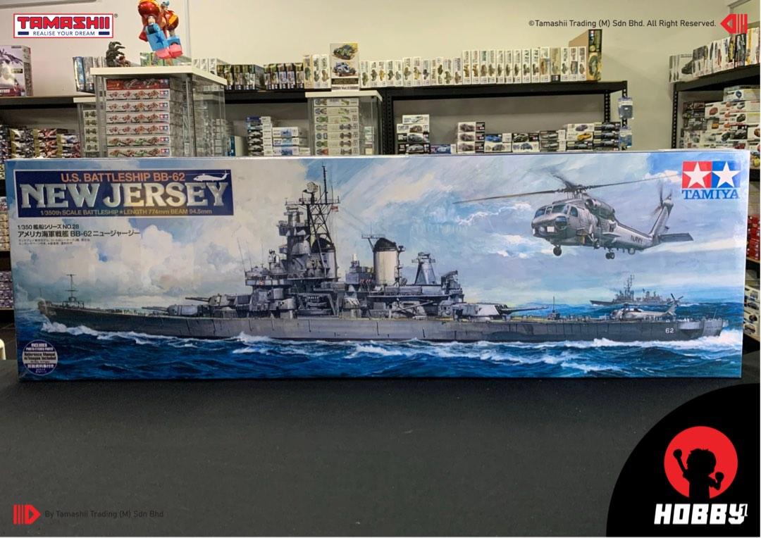 Tamiya U.S. Navy Battleship New Jersey (1/350), Hobbies & Toys, Toys ...