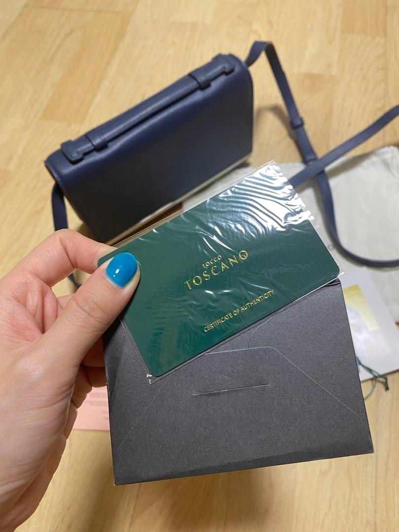 (Tocco Toscano & Arissa X) Mini satchel in navy blue, Women's Fashion ...