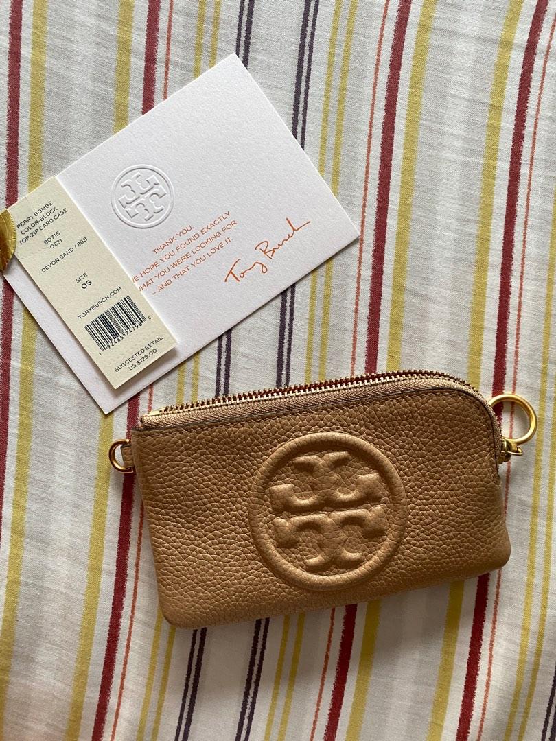 Tory Burch Top-Zip Card Case, Women's Fashion, Bags & Wallets, Wallets ...