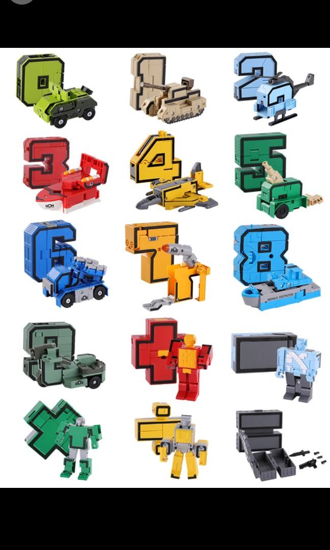 Transformer number game, Hobbies & Toys, Toys & Games on Carousell