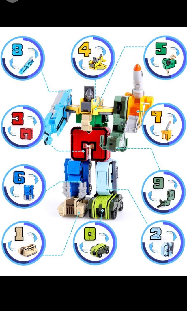 Transformer number game, Hobbies & Toys, Toys & Games on Carousell