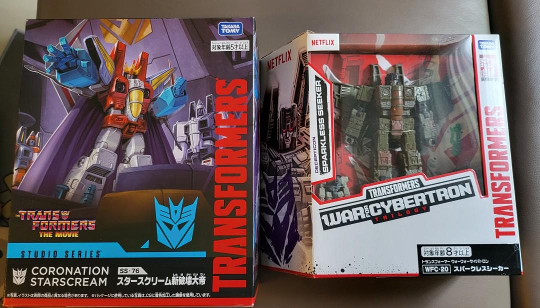 Transformers Coronation Starscream and Sparkless seeker, Hobbies & Toys ...