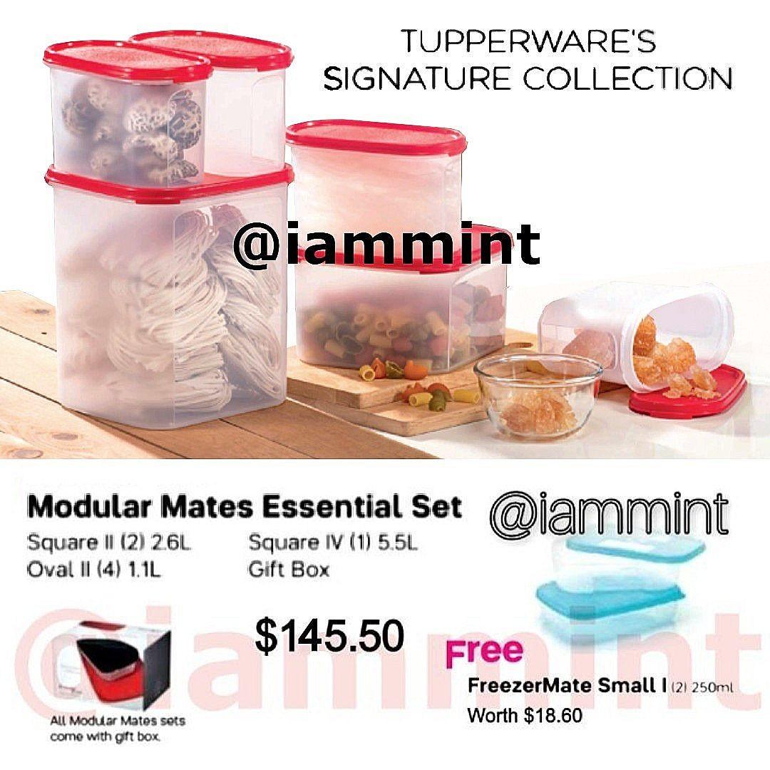 Tupperware Modular Mate Essential Pantry Storage Container Gift Box Set ...