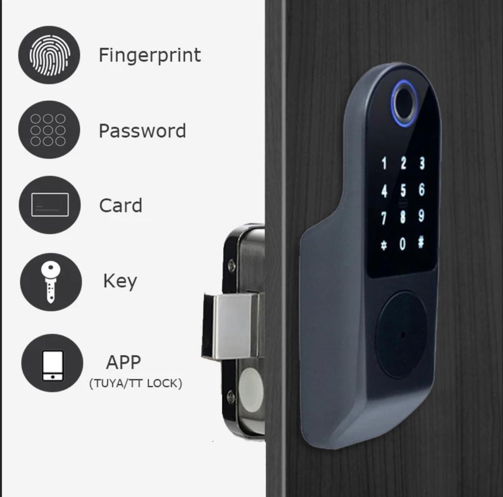 Tuya Wifi Smart Gate Lock (Included installation), Furniture & Home ...
