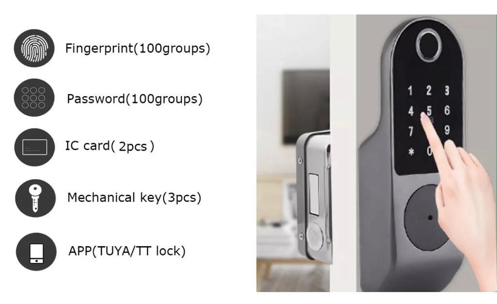 Tuya Wifi Smart Gate Lock (Included installation), Furniture & Home ...