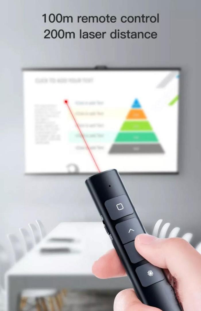 TYLEX XP60 Top grade business PPT Laser Pointer 2.4GHz Multi-OS Compatible Plug and Play Light ...