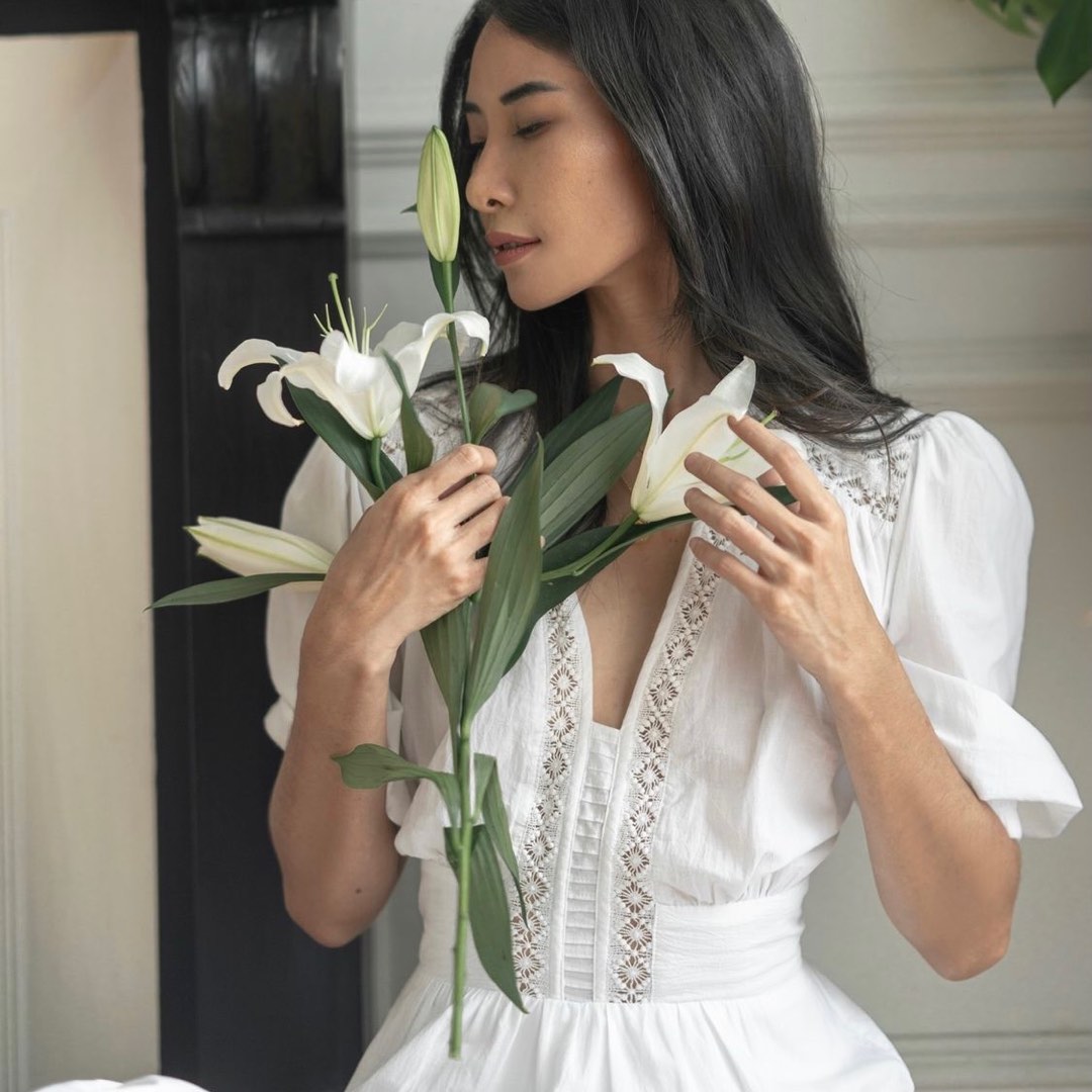 Uma and Leopold Olivia top $35 rtp $160!, Women's Fashion, Tops, Blouses on Carousell