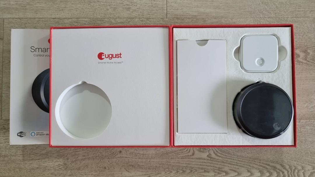 Unused August Smart Lock Pro, August Connect WiFi Bridge, August Door ...