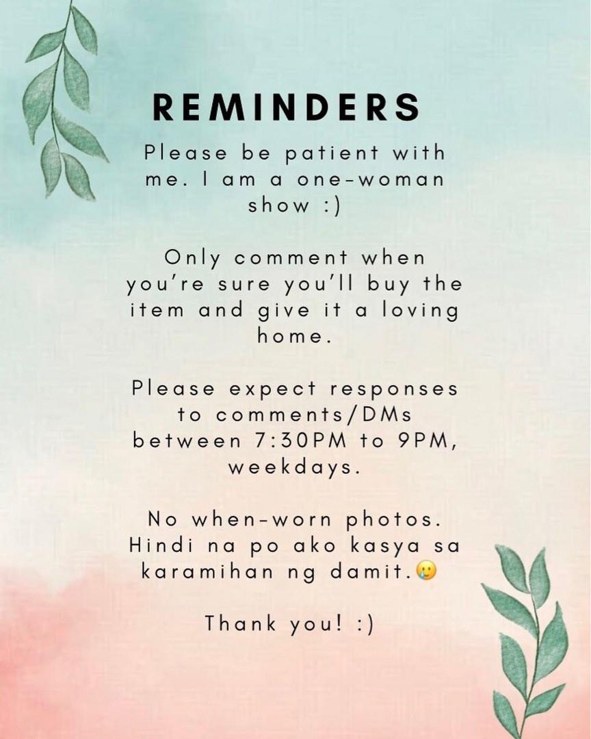 Uploading items soon :), Announcements on Carousell