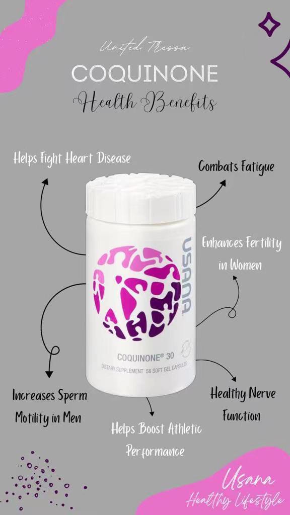 Usana 心脏宝 (CoQuinone 30), Health & Nutrition, Health Supplements ...