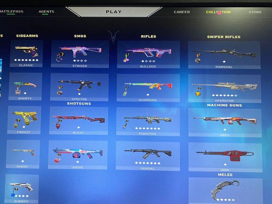 Valorant account plat 3 with many skins, Video Gaming, Video Games ...