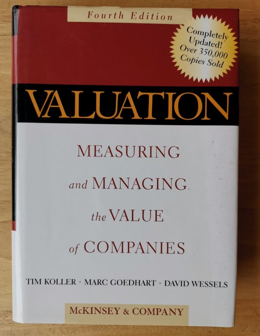 Valuation. Measuring and managing the value of companies., Hobbies ...