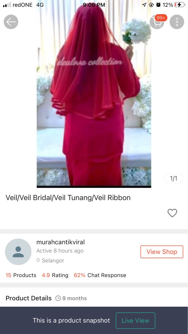 Veil Maroon simple kosong lining Tunang, Women's Fashion, Muslimah Fashion, Accessories on Carousell