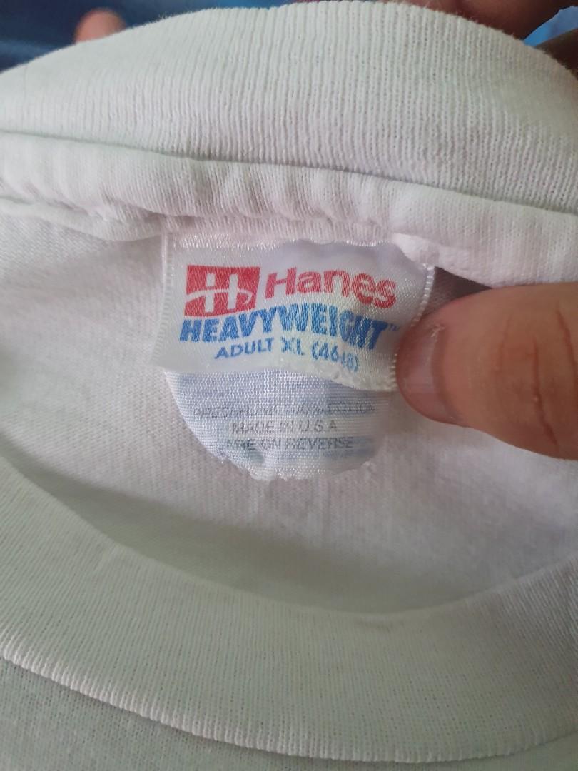 Vintage Mid 90s Hanes tag, Men's Fashion, Tops & Sets, Tshirts & Polo Shirts on Carousell