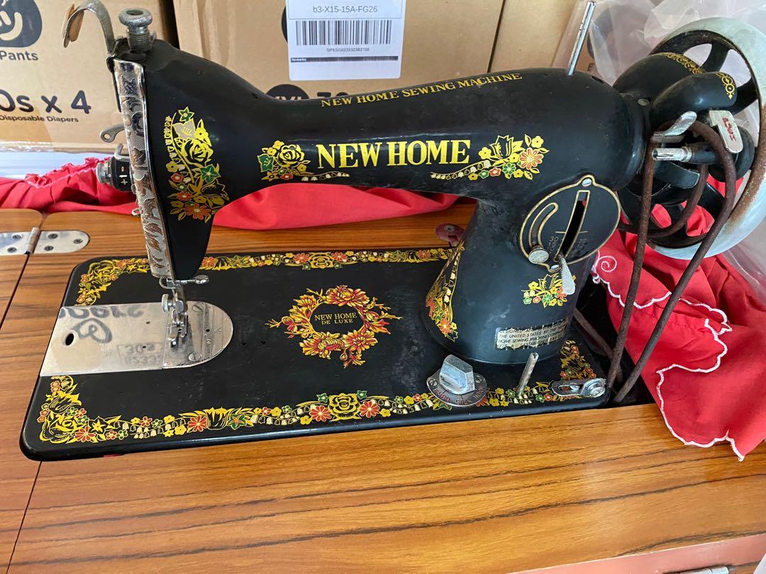 Vintage pedal sewing machine, Furniture & Home Living, Furniture, Other ...