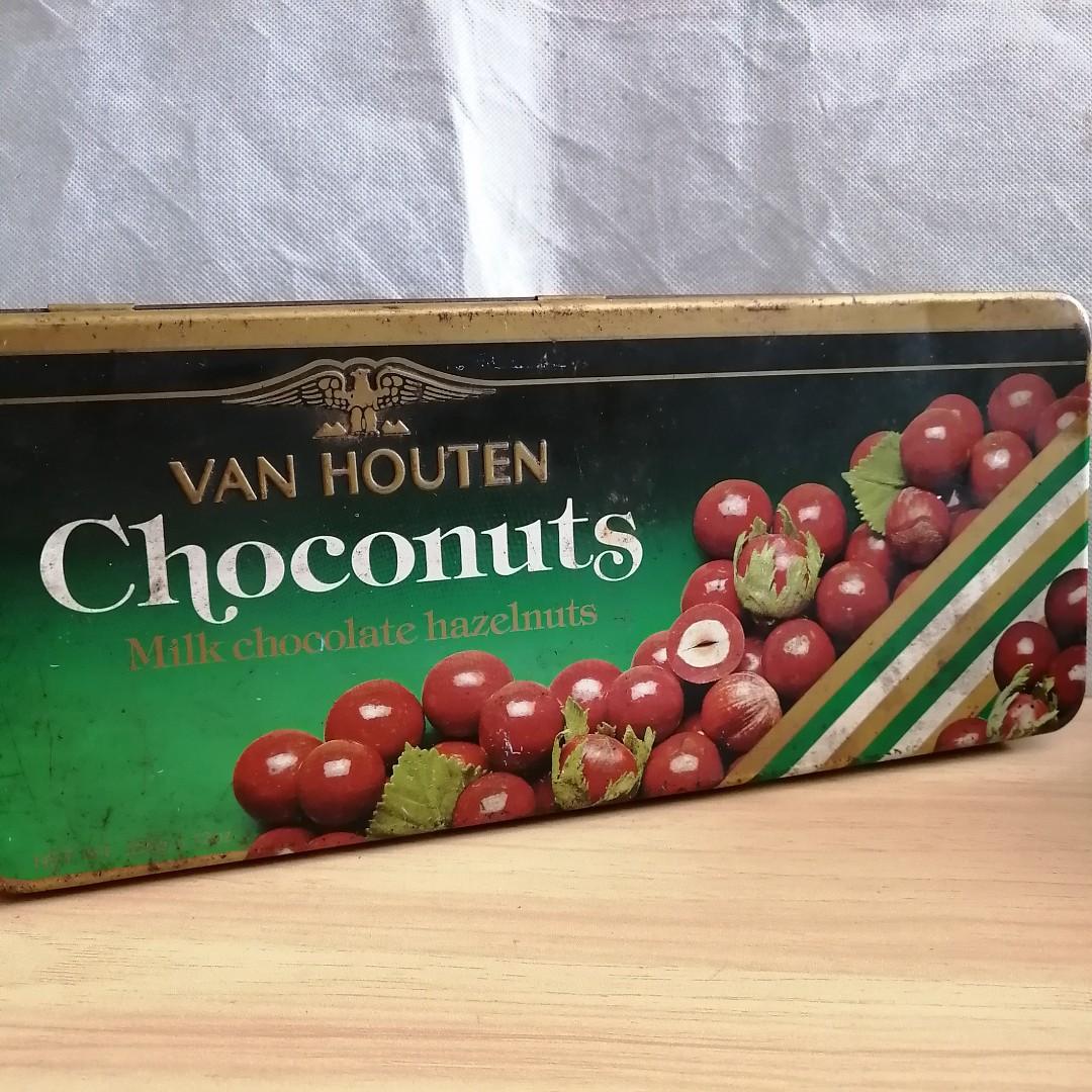 Vintage Van Houten Chocolate Tin-Year 1987, Hobbies & Toys ...