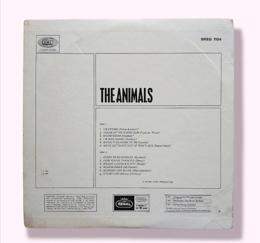 VINYL - THE ANIMALS ( REGAL EMI ) SREG1104 - ( 1965 ), Hobbies & Toys ...