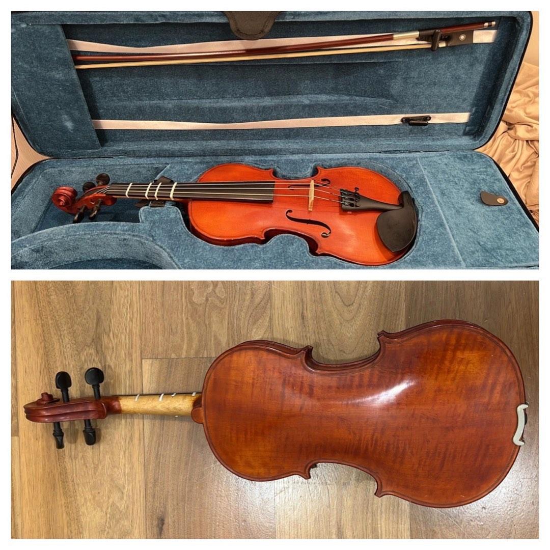 Violin eurostring Model 200A 3/4 size inclusive of shoulder rest ...