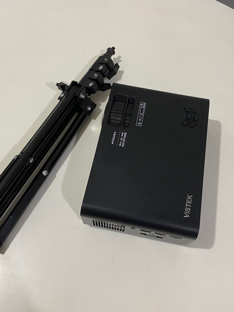 VISTEK 1080P Projector for Portable Home Theater with Free Tripod, HDMI ...