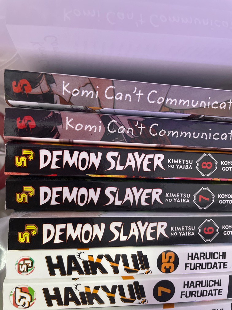 WTS LFB ANIME OFFICIAL MANGA BOOKS DEMON SLAYER HAIKYU KOMI CANT ...