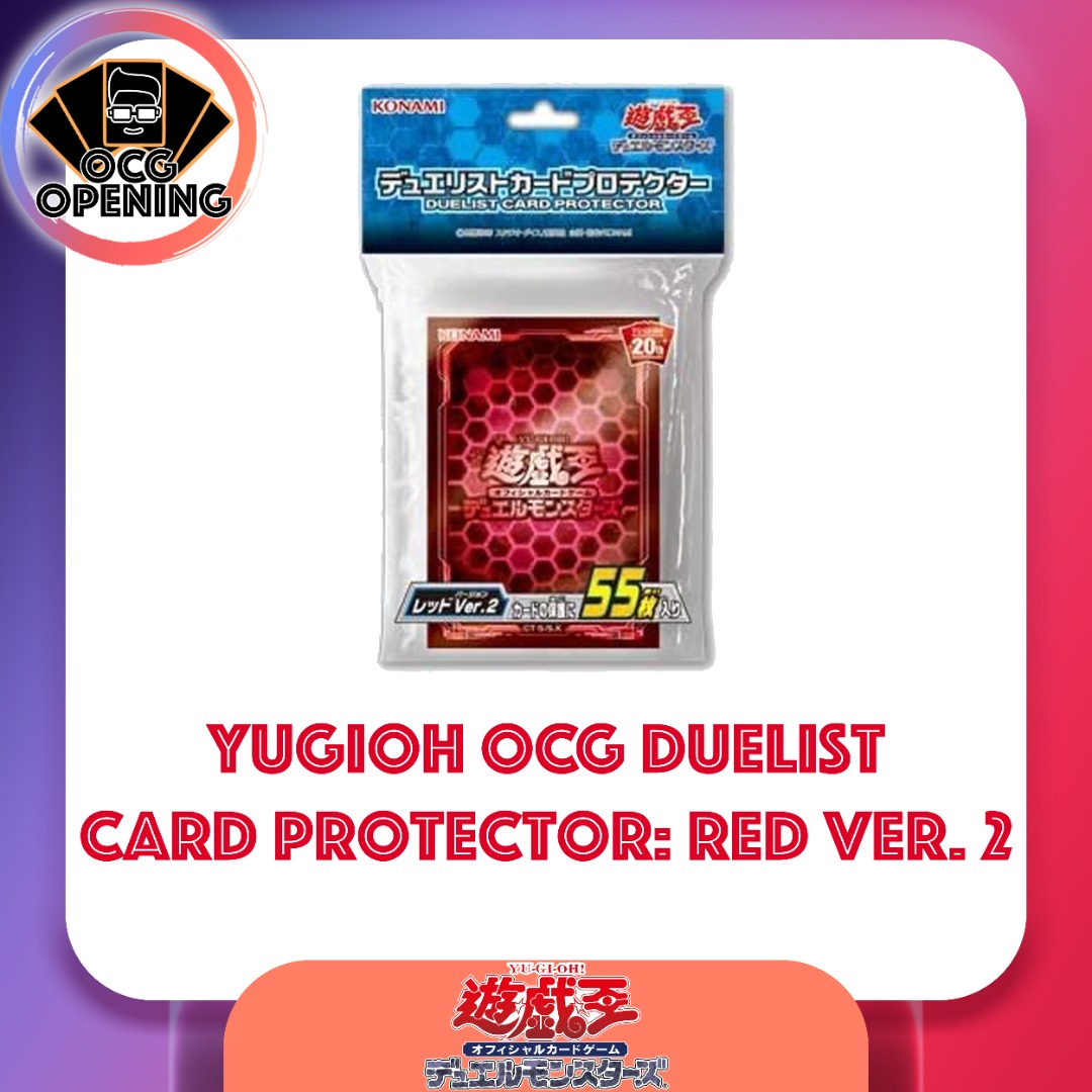 Yugioh OCG Duelist Card Protector: Red Ver. 2, Hobbies & Toys, Toys & Games on Carousell