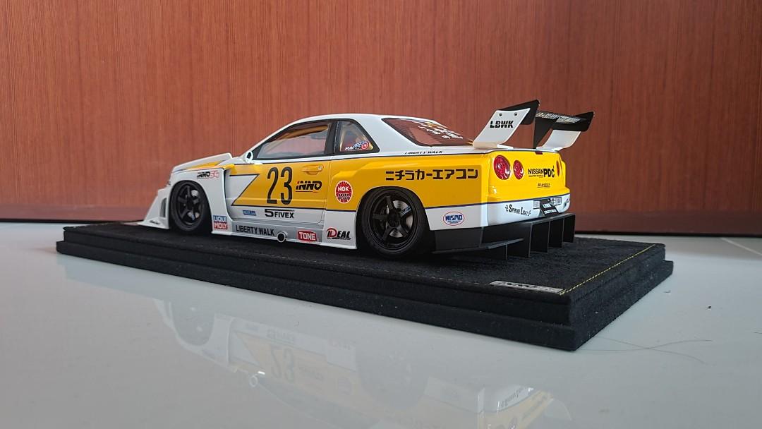 1/18 Inno18 Nissan Skyline GTR R34 LBWK Super Silhouette, Hobbies ...