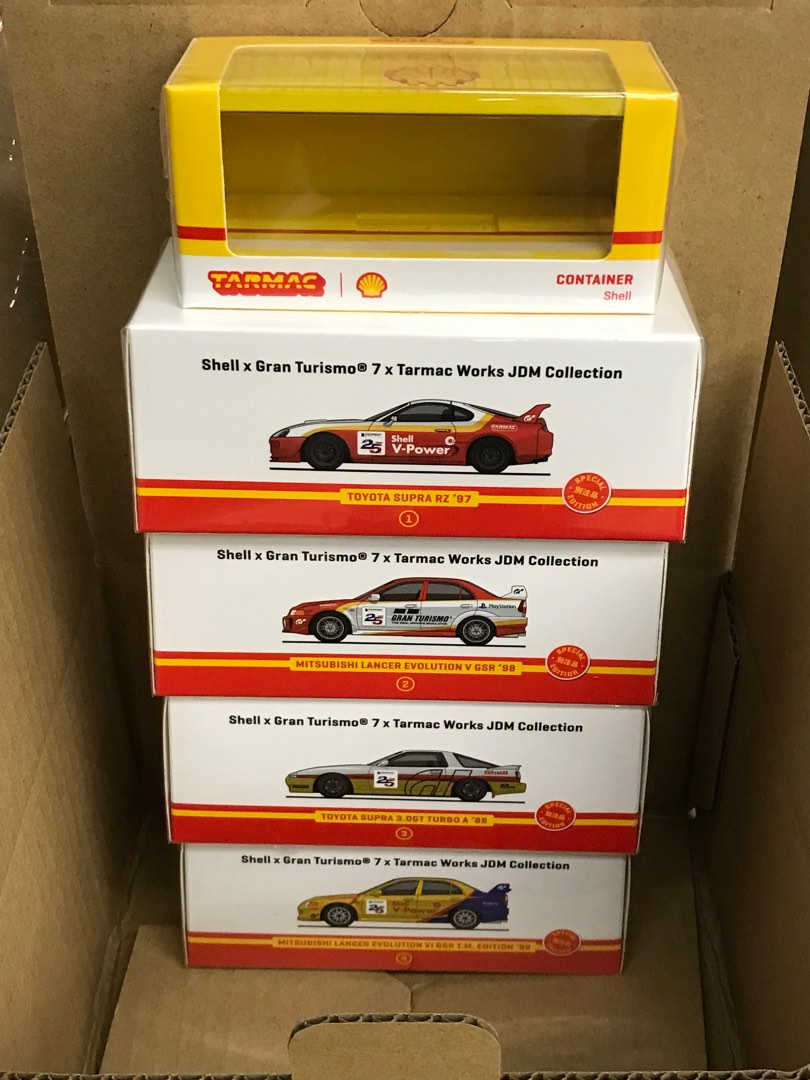 1:64 Shell GT7 JDM PlayStation Gran Turismo 7 Tarmac Works, 興趣及遊戲, 玩具 ...