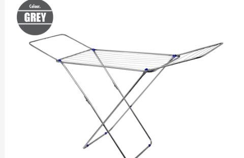 16 Metre '3-Fold Wing' Clothes Drying Airer Rack (Grey) - HKS0299 ...