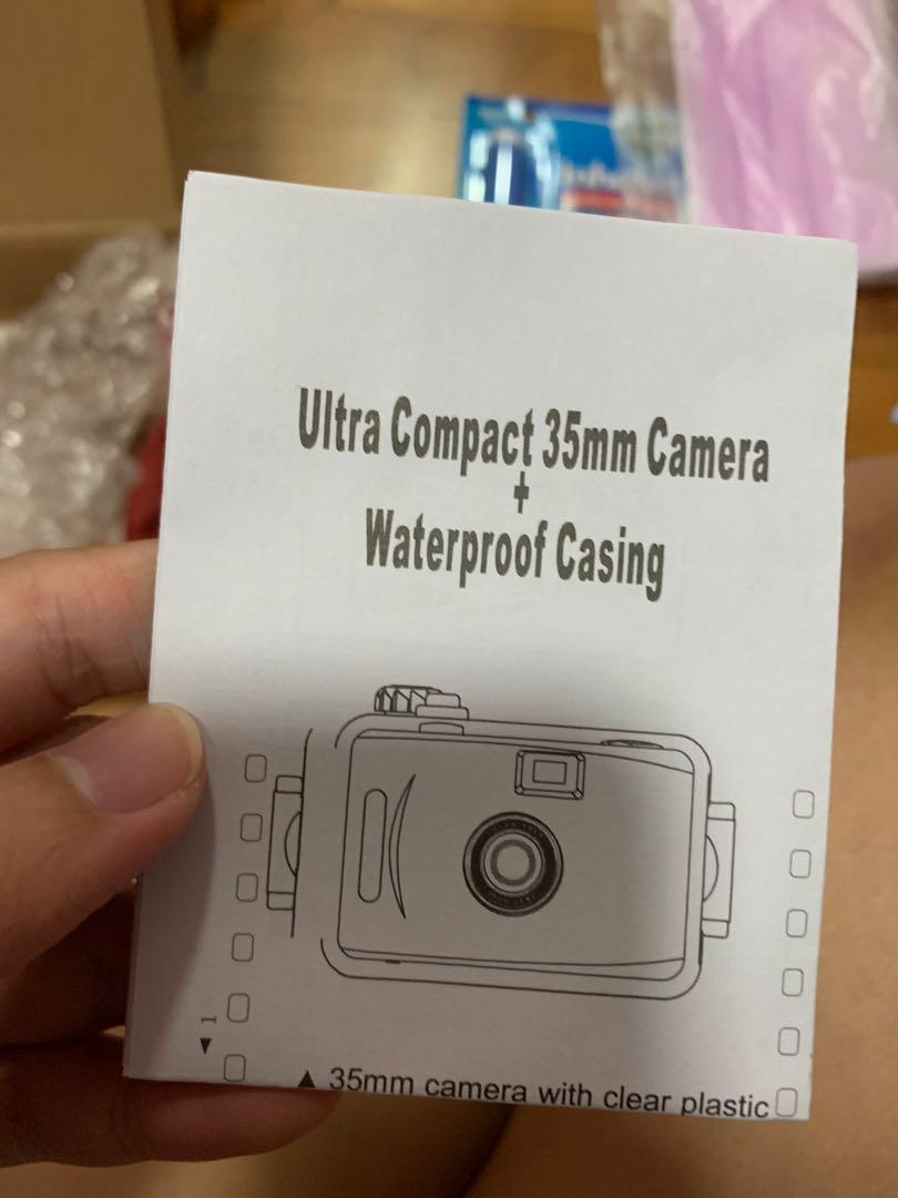 35mm Film Camera + Waterproof casing + 2 Kodak Ultramax 400 film ...