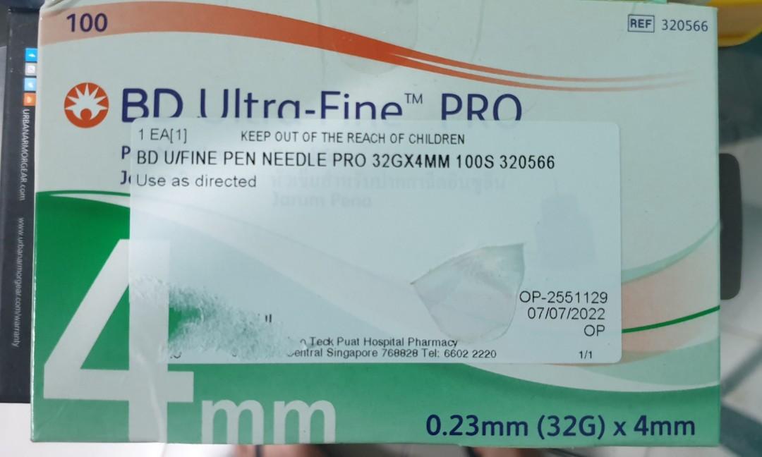 4mm BD Ultra-Fine Pro 80s, Health & Nutrition, Medical Supplies & Tools on Carousell