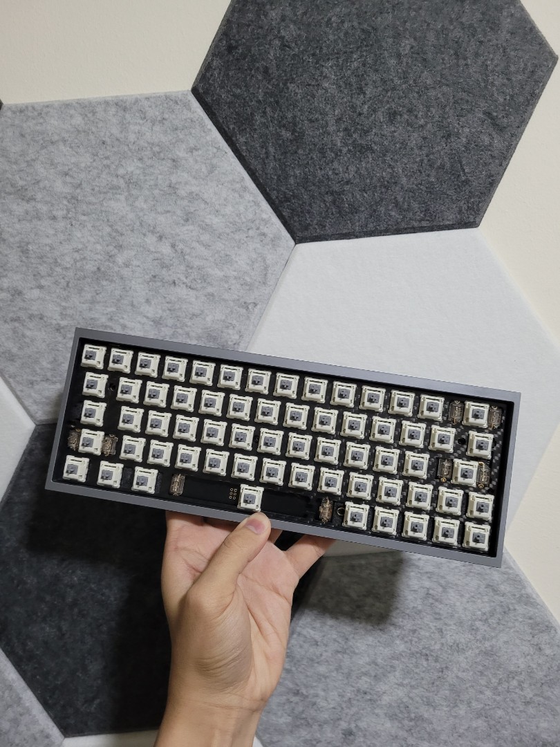 64 Key KBDFans TOFU60 Dark Grey Aluminium Mechanical Keyboard ...