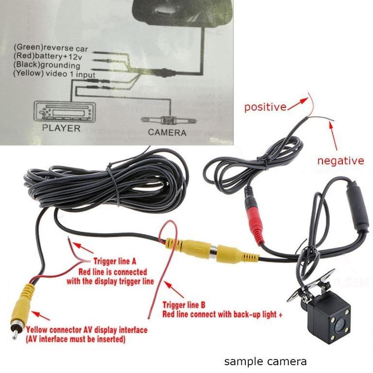 7" TFT LED Monitor Reversing Backup Rear View Camera Parking For ...