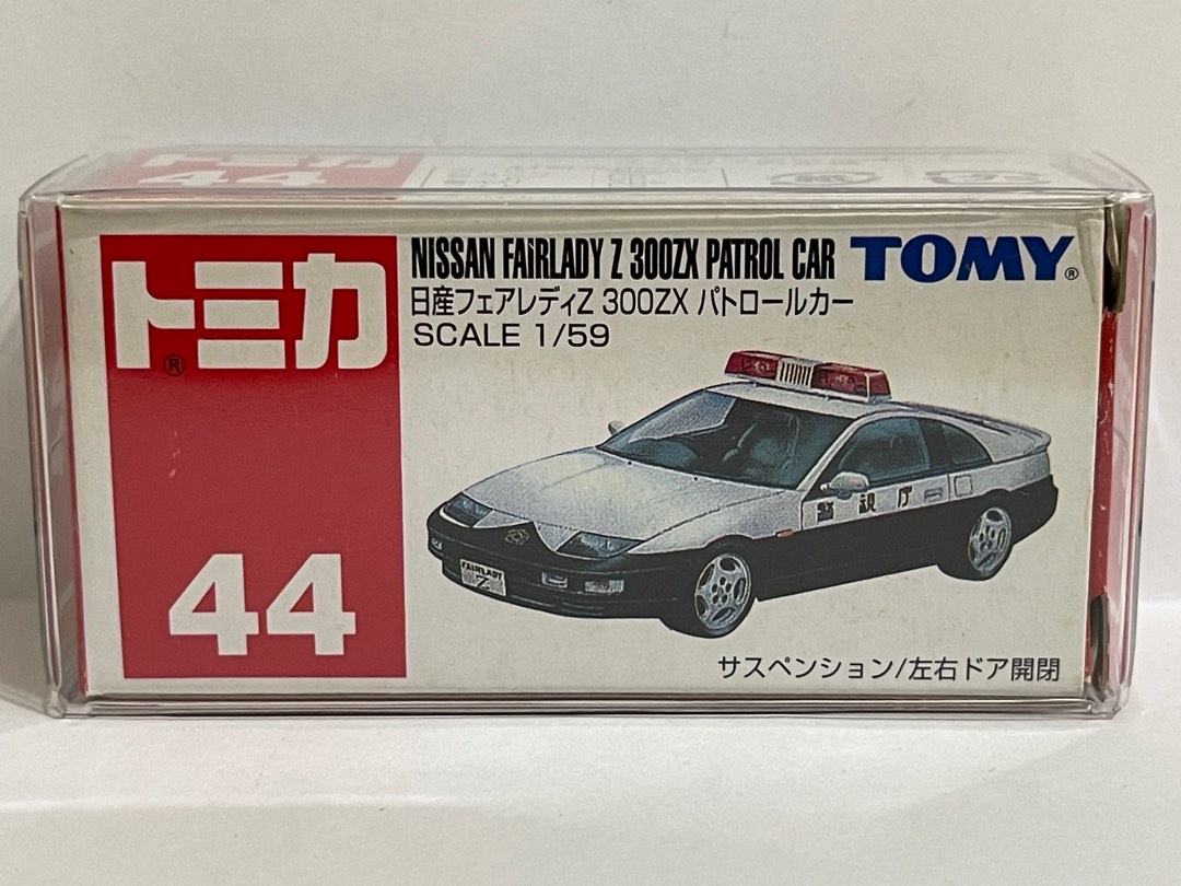 絕版 Takara Tomy Tomica 藍字 44 Nissan Fairlady Z 300ZX Police Patrol Car 車 ...