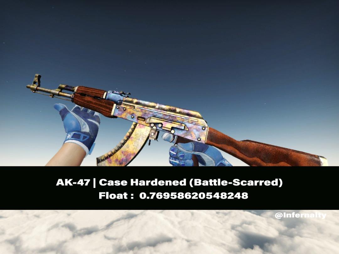 AK-47 Case Hardened BS CSGO SKINS KNIVES, Video Gaming, Gaming ...