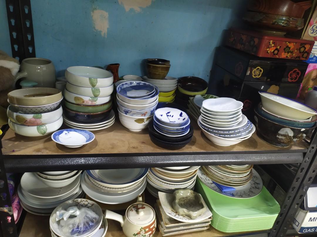 Assorted Japan surplus plates bowl mugs, Furniture & Home Living ...