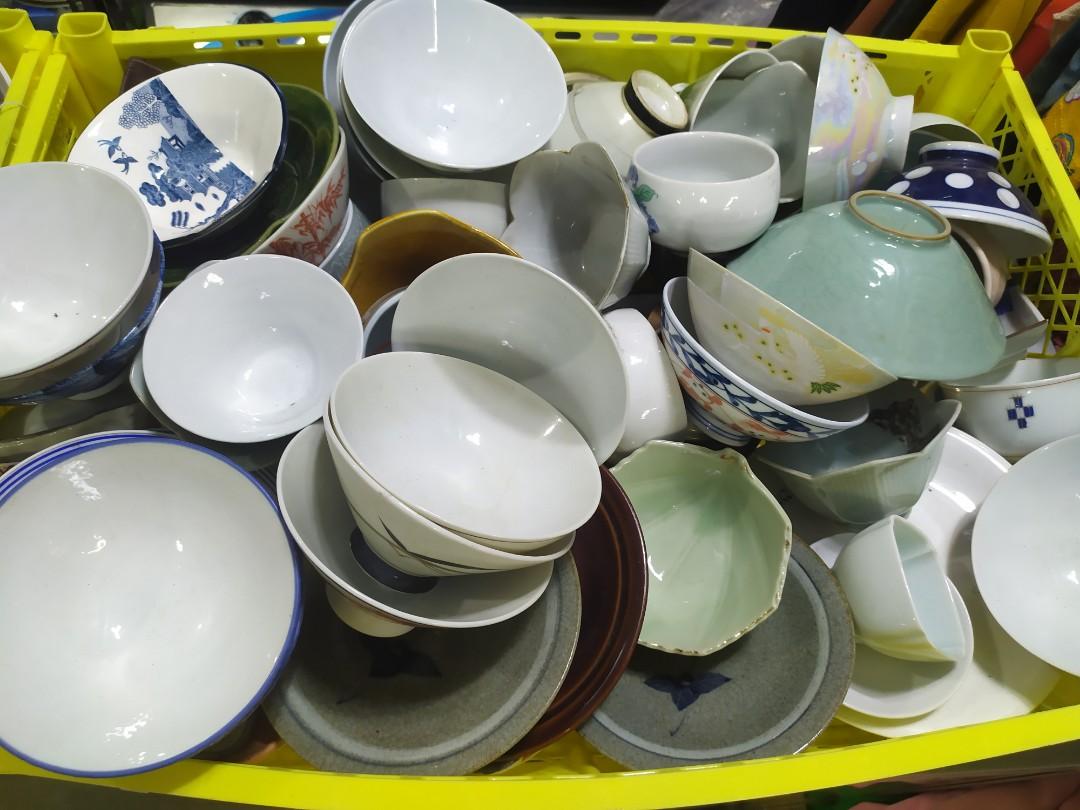 Assorted Japan surplus plates bowl mugs, Furniture & Home Living ...
